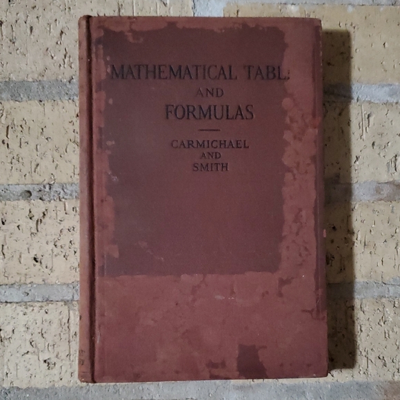 Robert D. Carmichael and Edwin R. Smith | Accents | Mathematical Tables ...